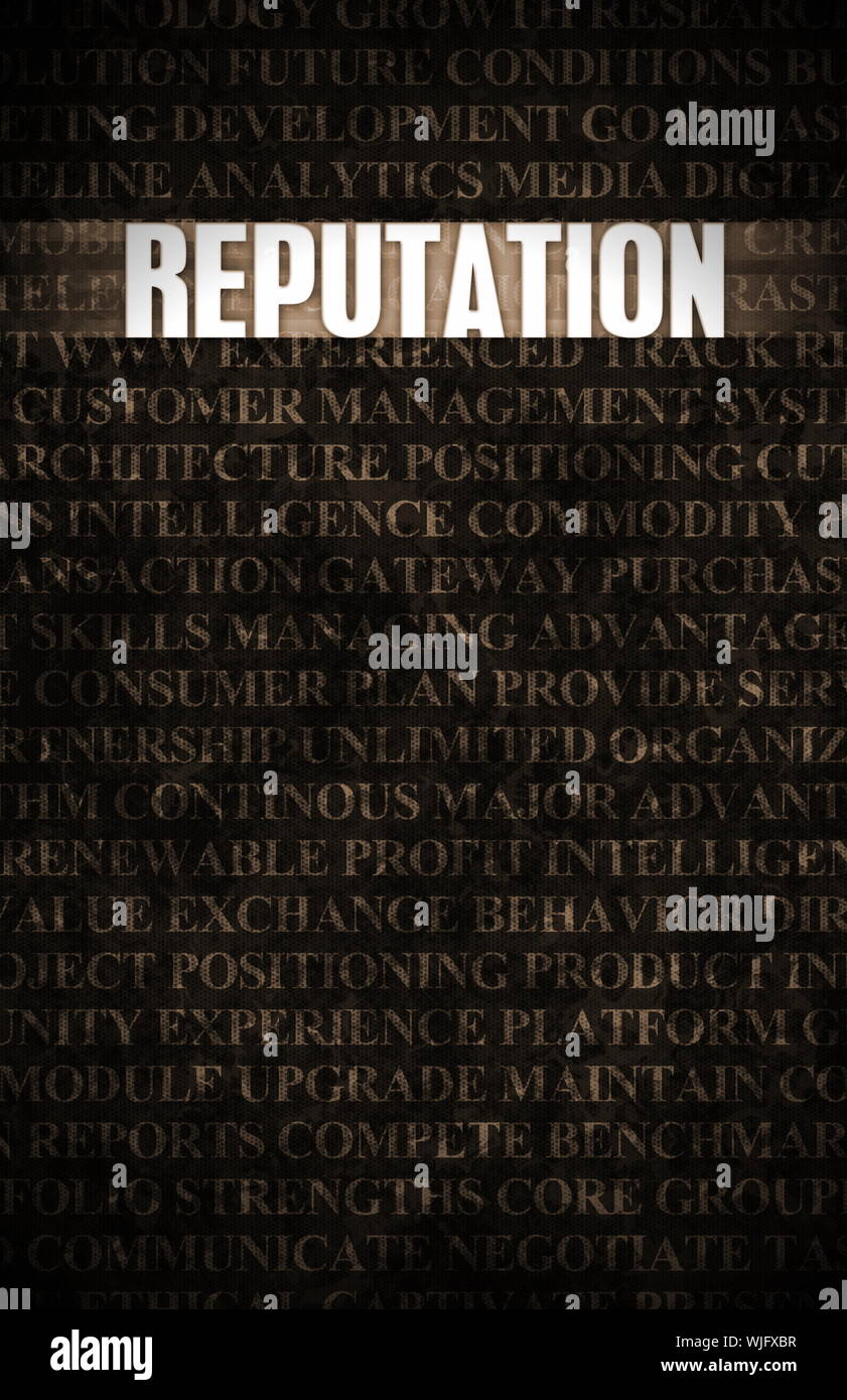 Reputation in Business as Motivation in Stone Wall Stock Photo - Alamy