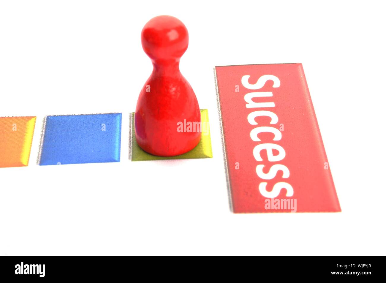 success win or winner business concept with pawn and word Stock Photo ...