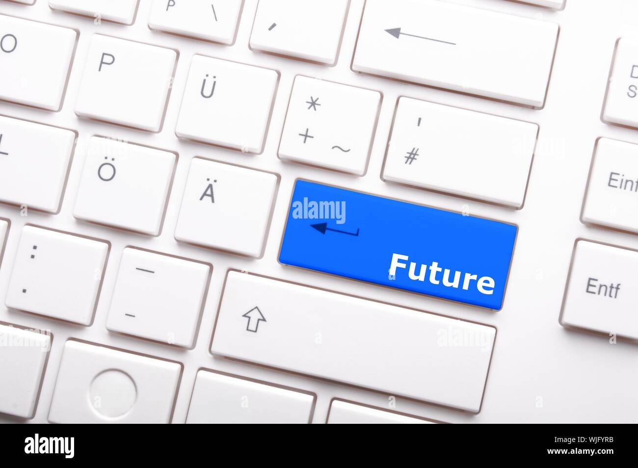 future key or keyboard showing forecast or investment concept Stock ...