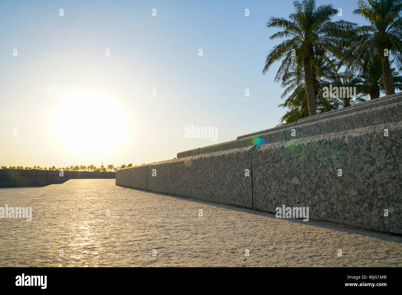 The Corniche, long palm-fringed stone walkway linking old Doha with new ...