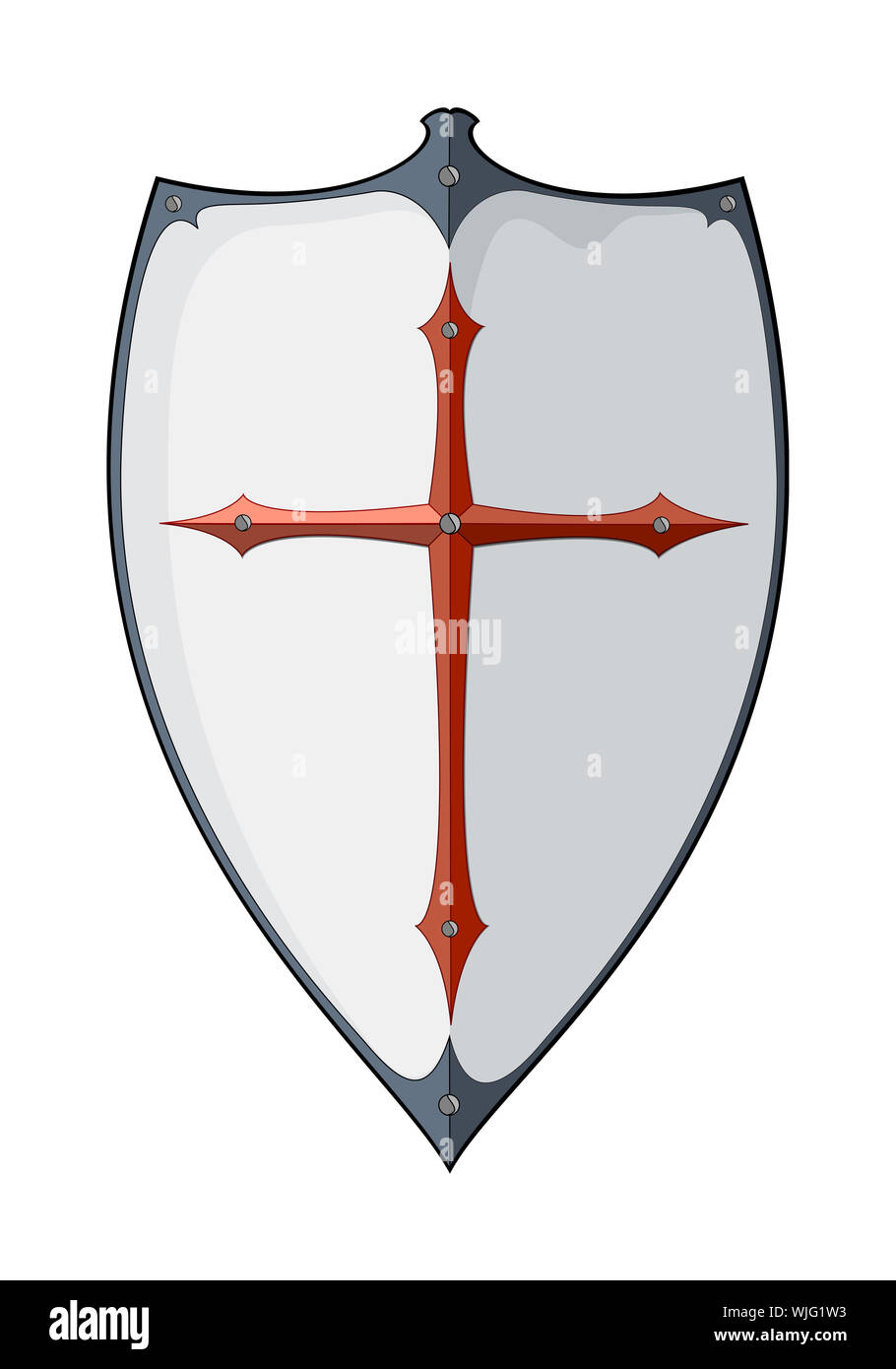 An image of an old vintage shield Stock Photo - Alamy