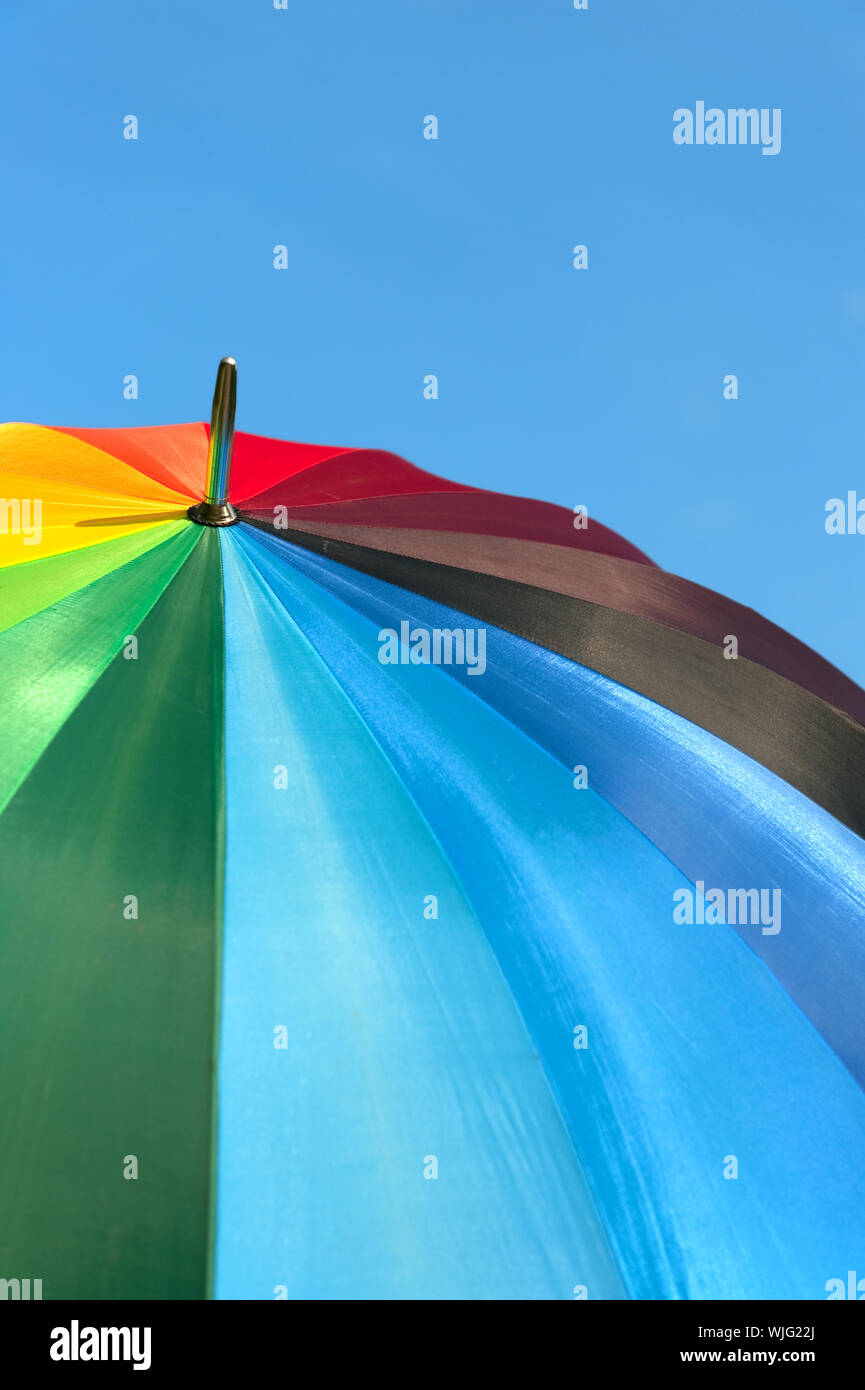 colorful parasol at the beach Stock Photo - Alamy