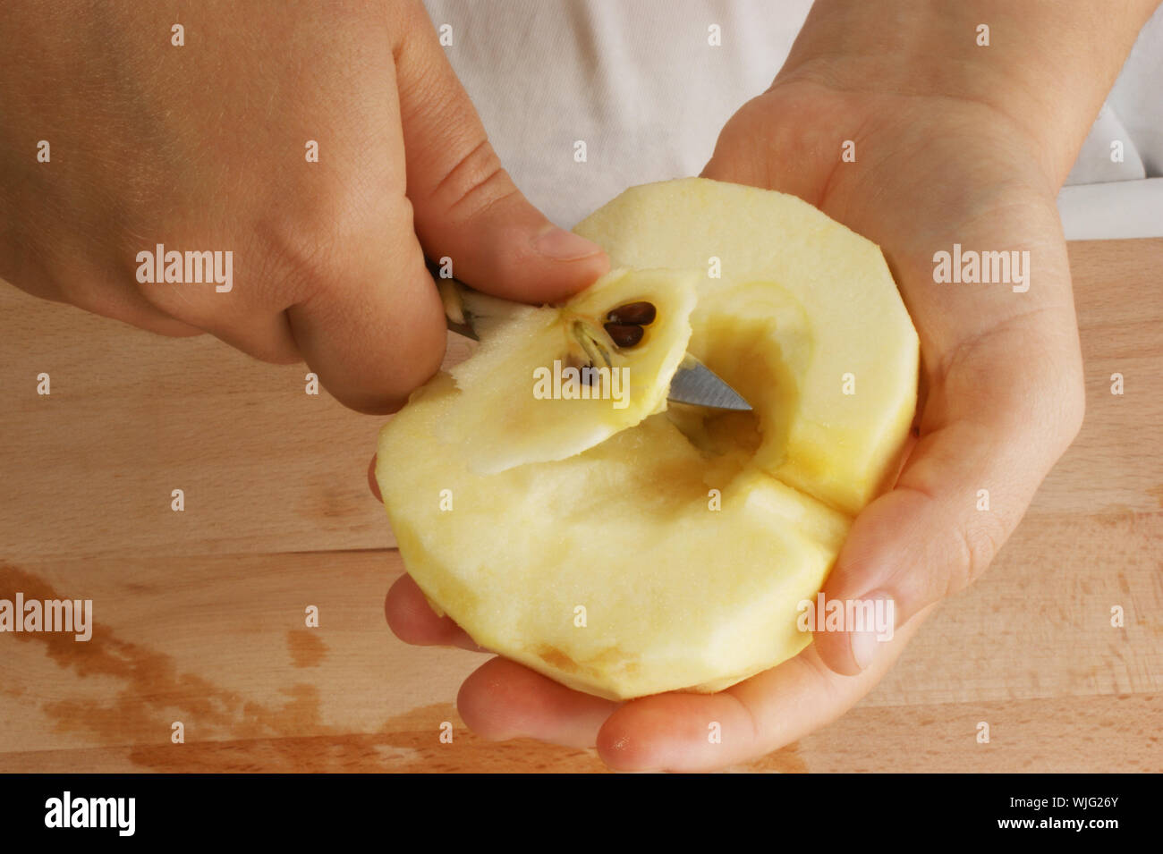 prepare fruit to make a fruitsalad Stock Photo - Alamy