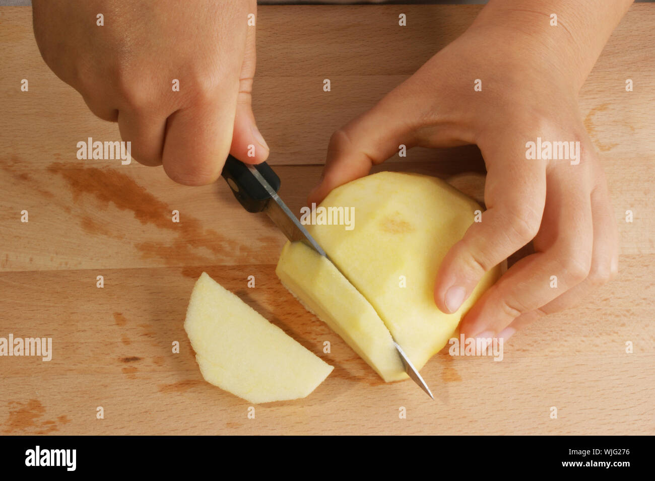 prepare fruit to make a fruitsalad Stock Photo - Alamy