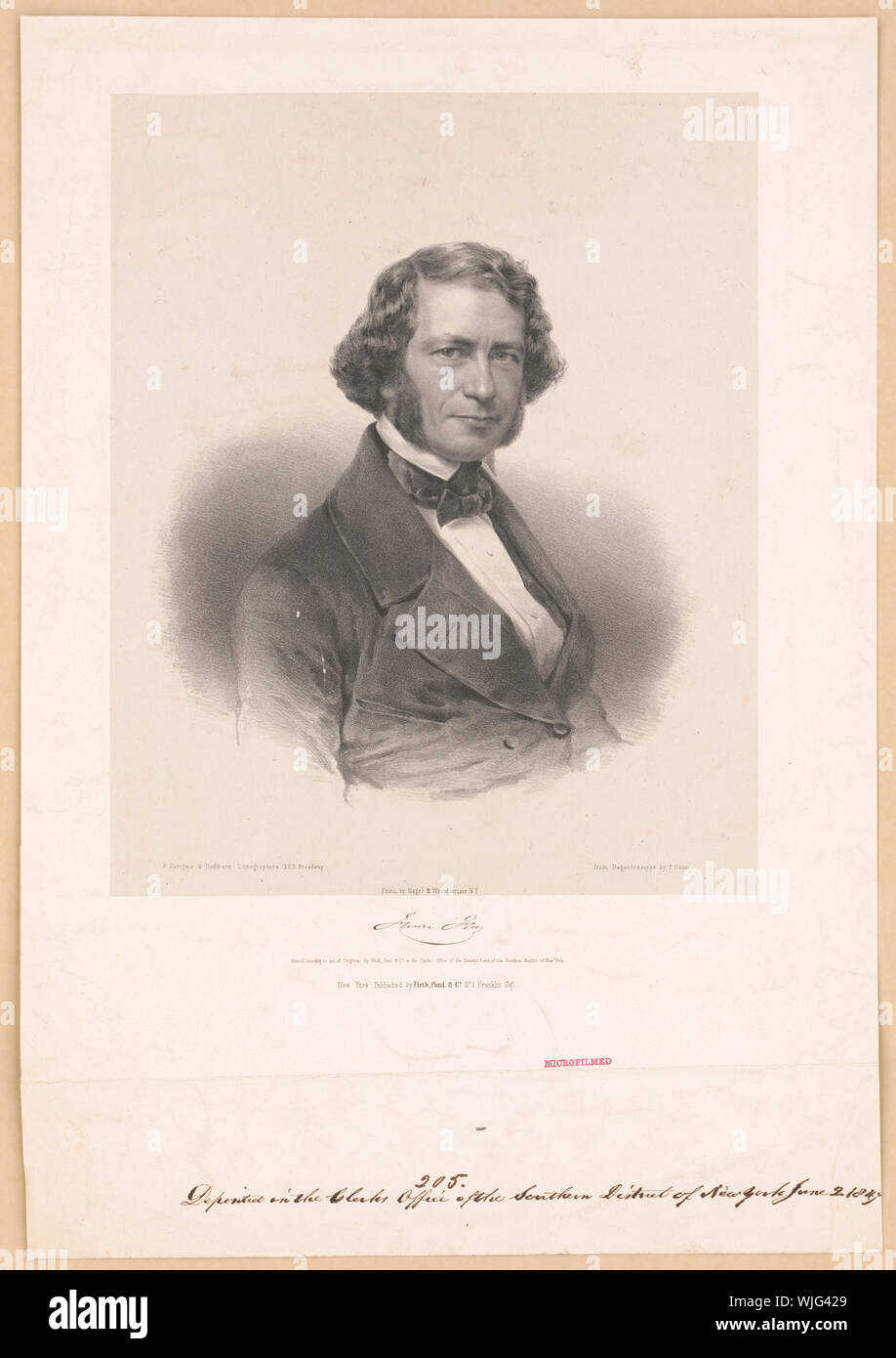 Henri Herz Abstract: Print shows Henri Herz, half-length portrait ...