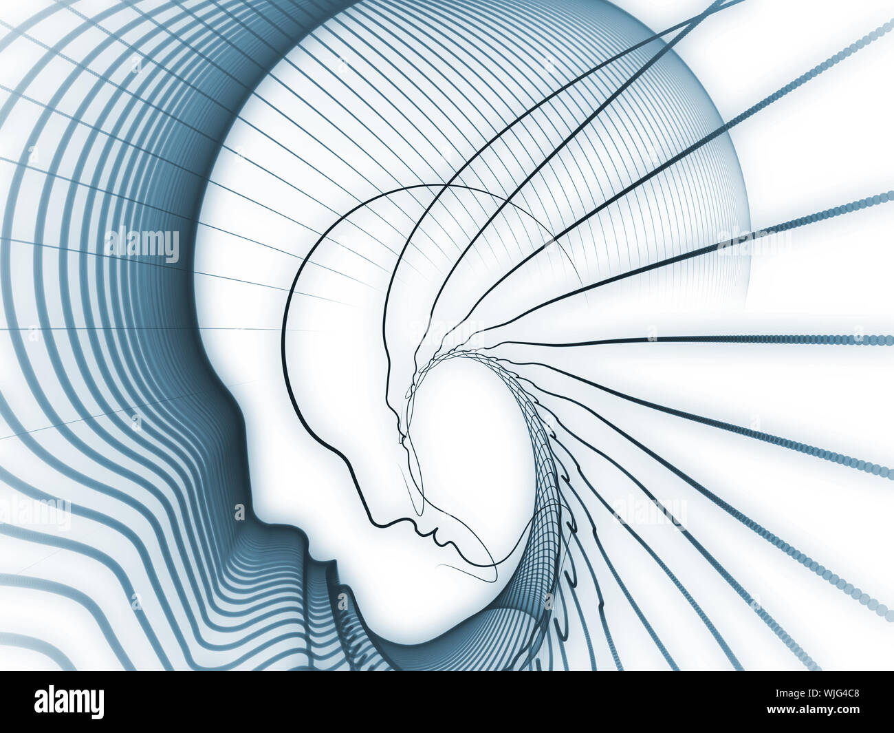 Geometry of Soul series. Visually pleasing composition of profile lines ...