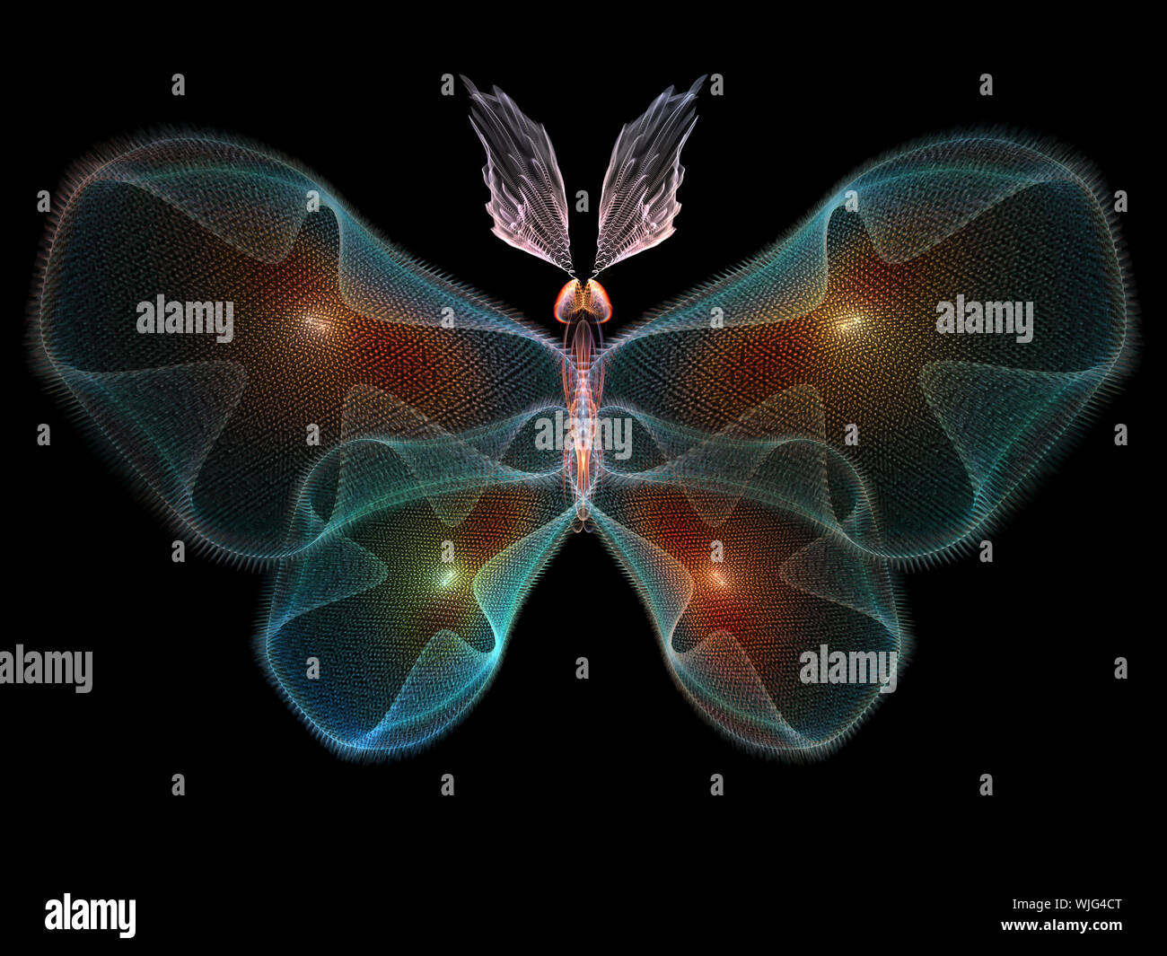 Never Were Butterflies series. Background design of isolated butterfly ...