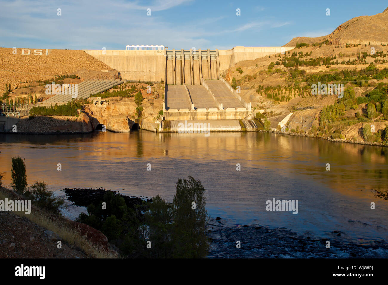 dam of hydroelectric power station Stock Photo - Alamy