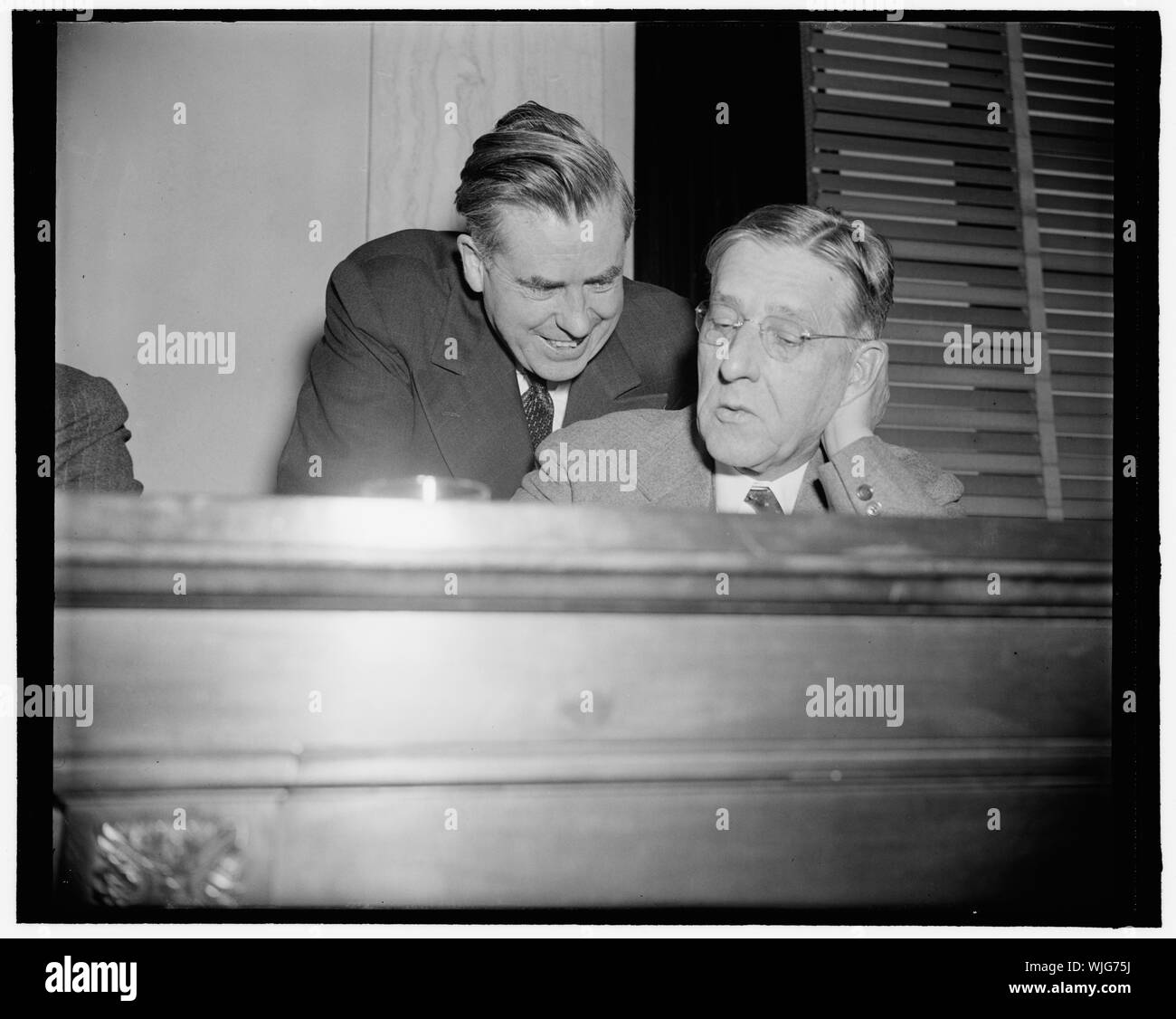 Henry A. Wallace, left, Secretary of Agriculture Stock Photo - Alamy