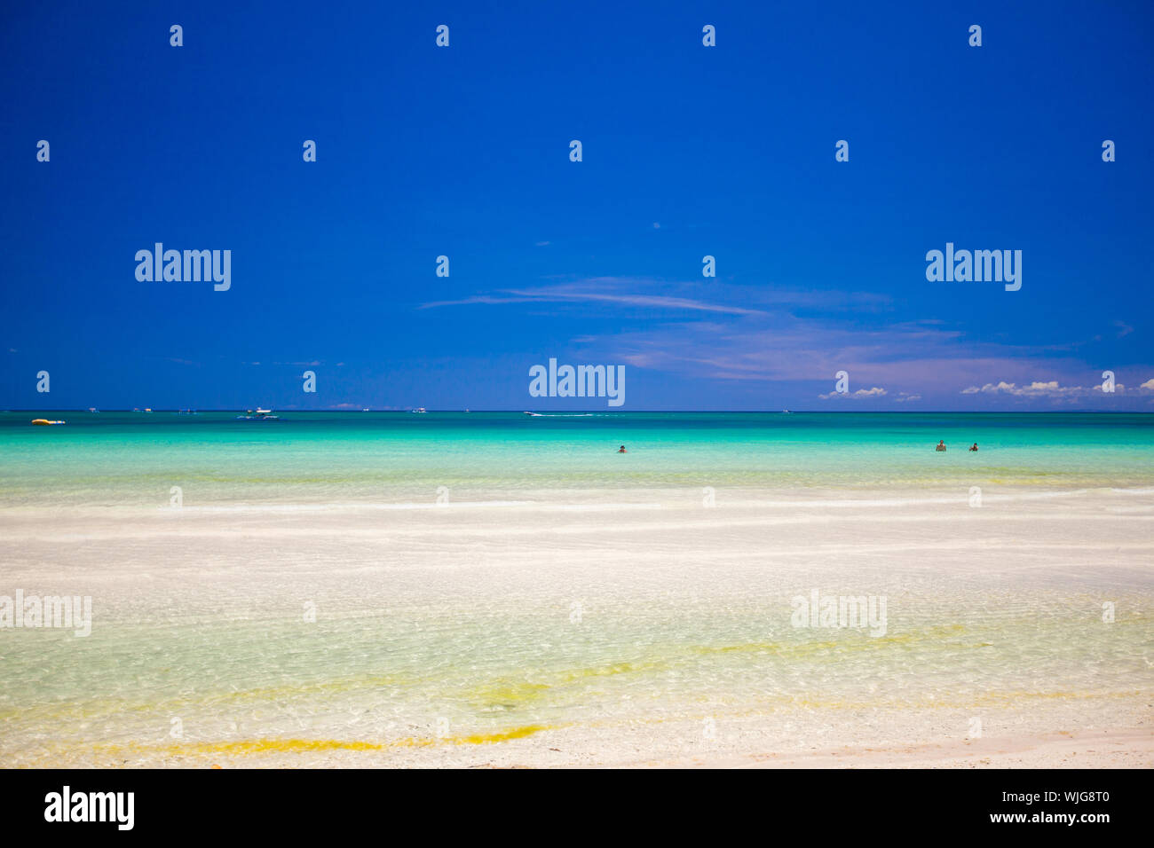 Perfect tropical beach with turquoise water and white sand beaches in ...