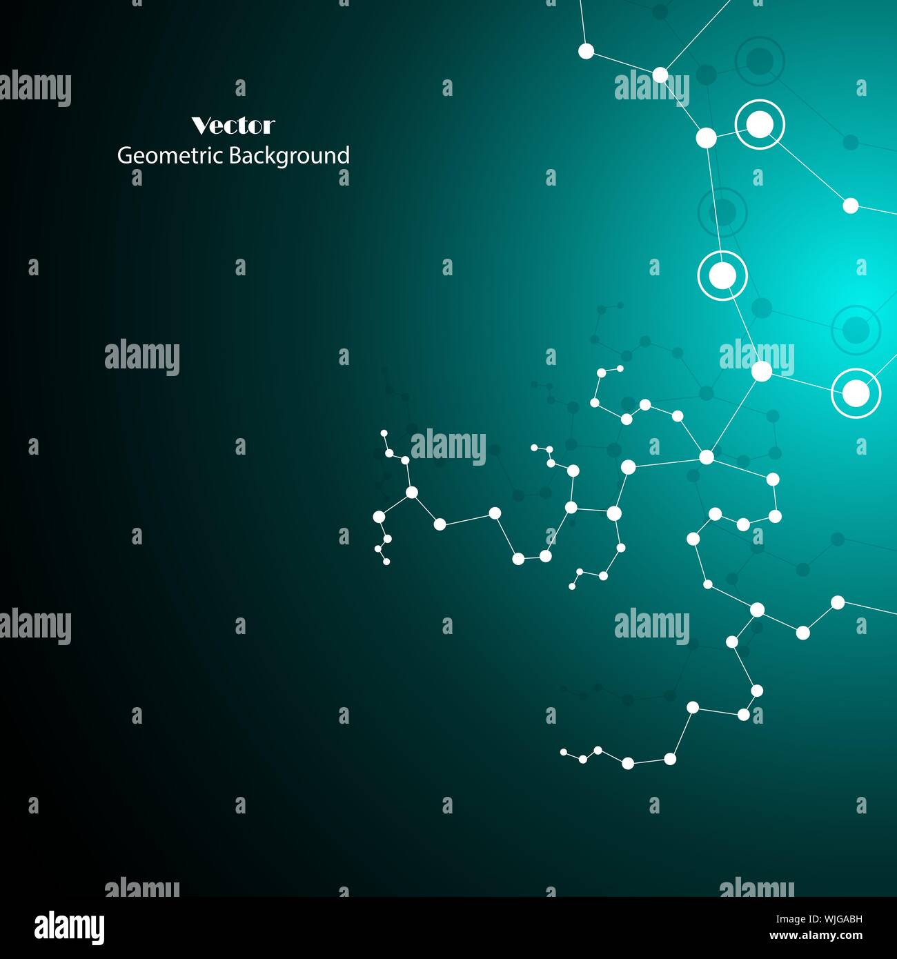 Technical abstract background with connecting dots and lines Stock ...