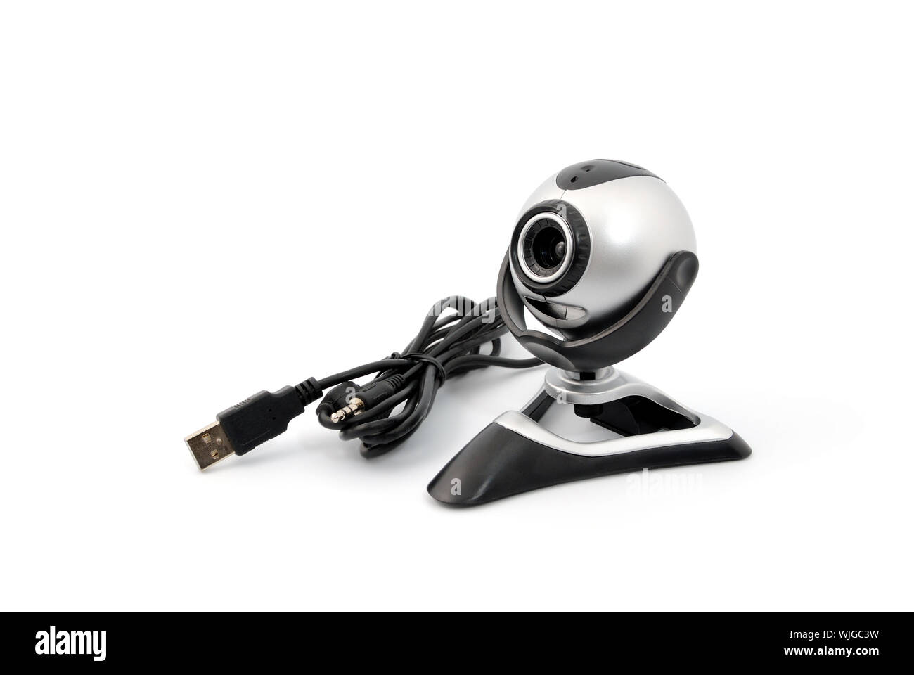 Modern webcamera isolated on a white background Stock Photo - Alamy