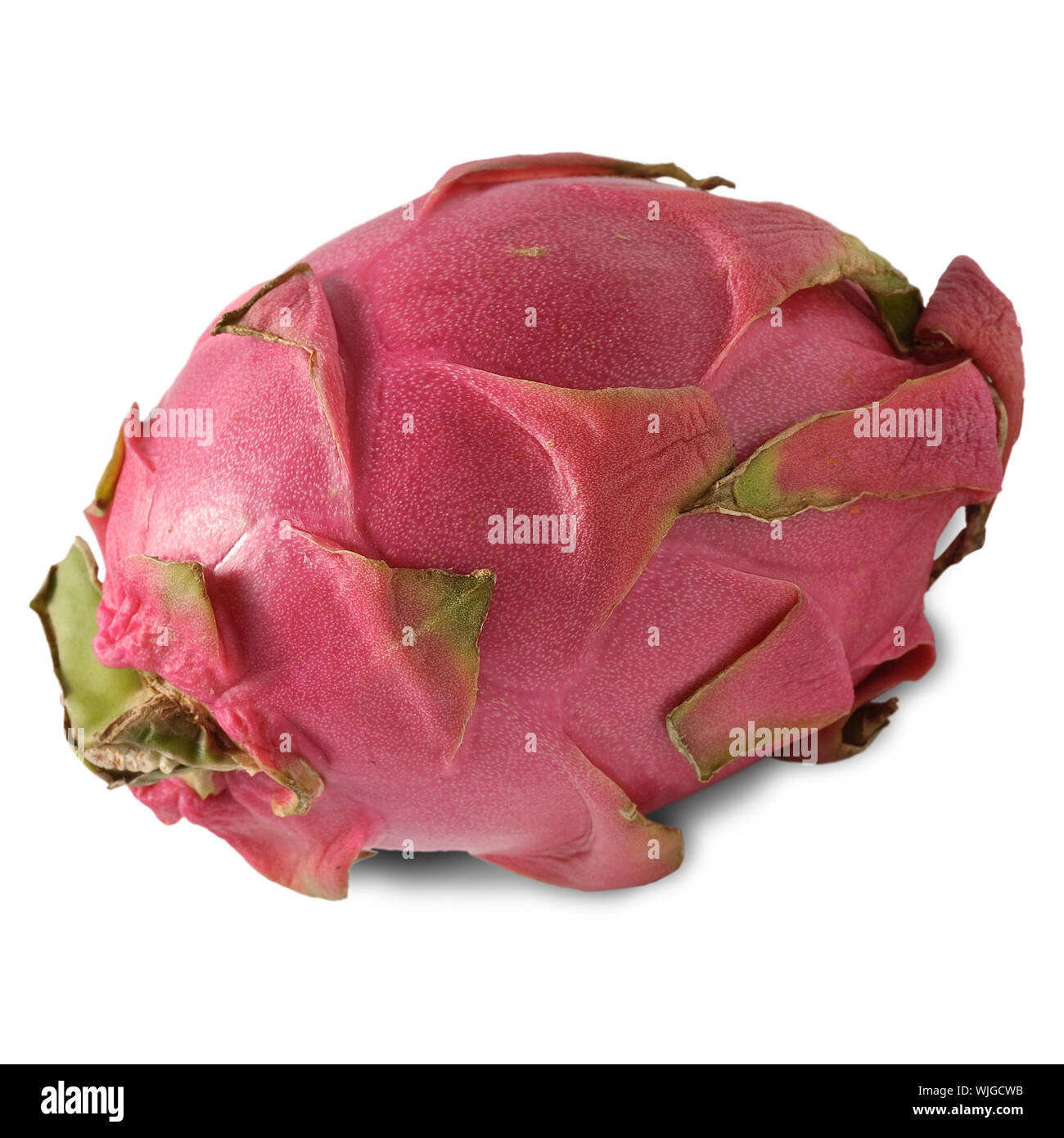 Pitaya, tropical fruit in red color isolated on white background Stock ...