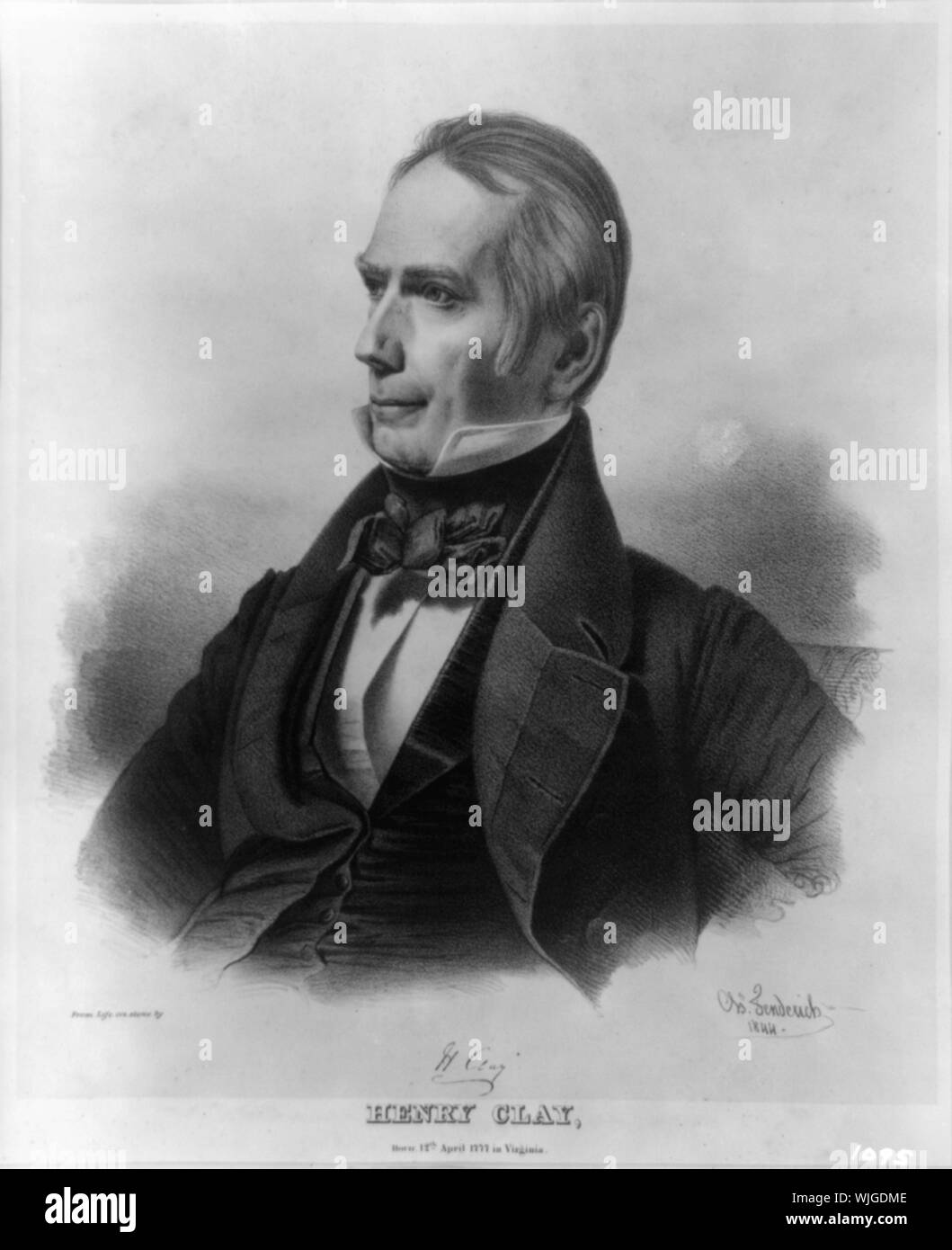 Henry Clay, born, 12th April 1777 in Virginia Abstract: Print shows ...