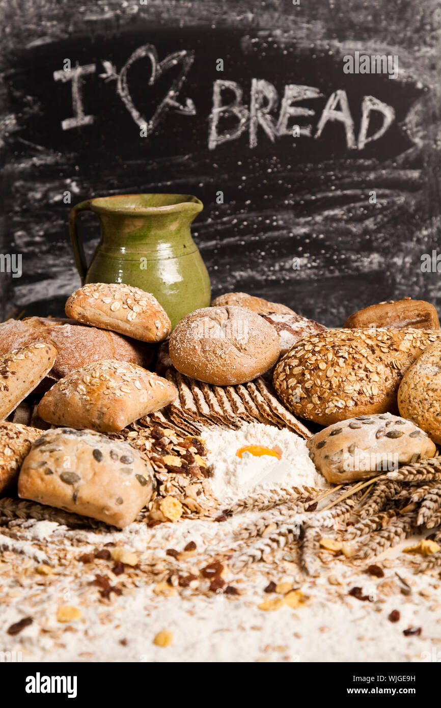 Assorted bread loafs hi-res stock photography and images - Alamy