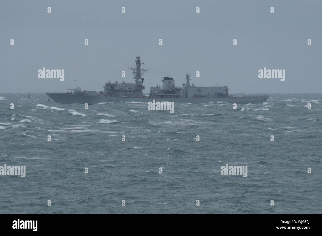 HMS Montrose Royal Navy Frigate off Portland Stock Photo - Alamy