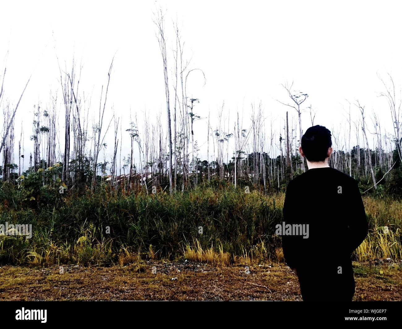 Man alone standing hi-res stock photography and images - Alamy