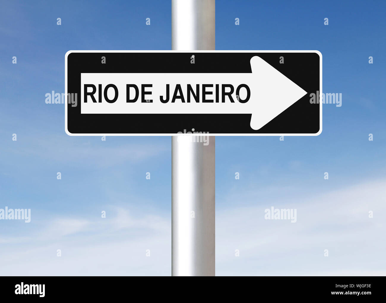 Rio road sign hi-res stock photography and images - Alamy