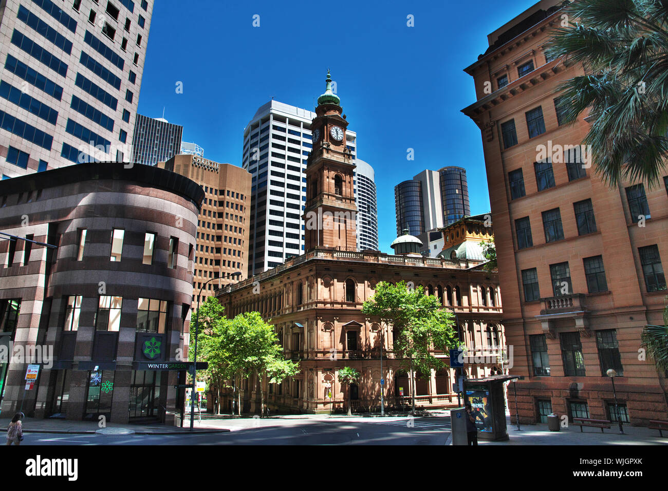 Sydney / Australia - 01 Jan 2019: View of Sydney city centre from the ...