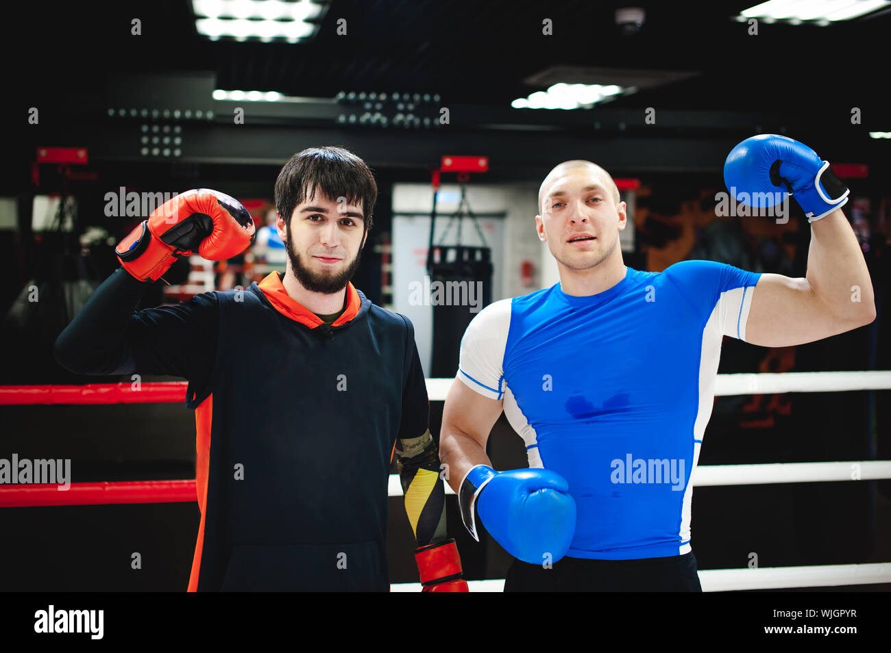 Two Men Boxing In Ring High Resolution Stock Photography and Images - Alamy