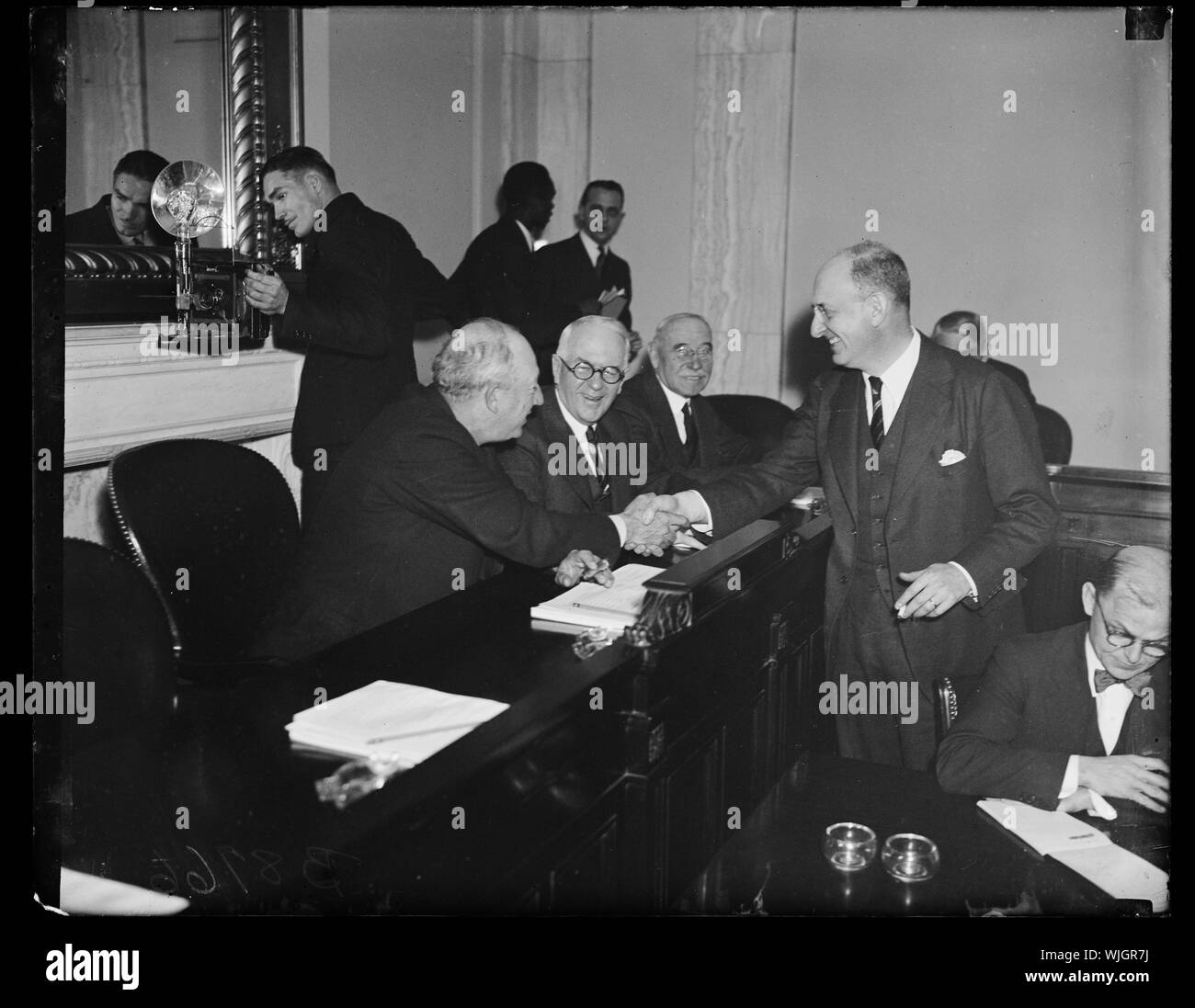 Henry Morgenthau, right Stock Photo - Alamy