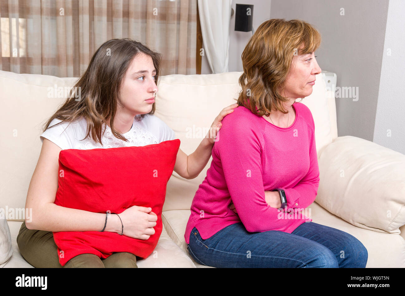 Angry teenager mother hi-res stock photography and images - Alamy