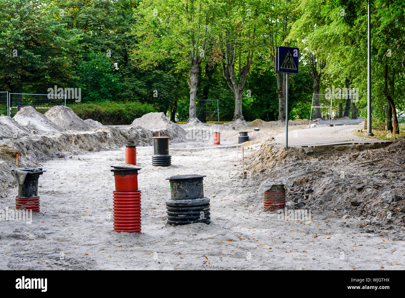 Underground water pipe signs hi-res stock photography and images - Alamy