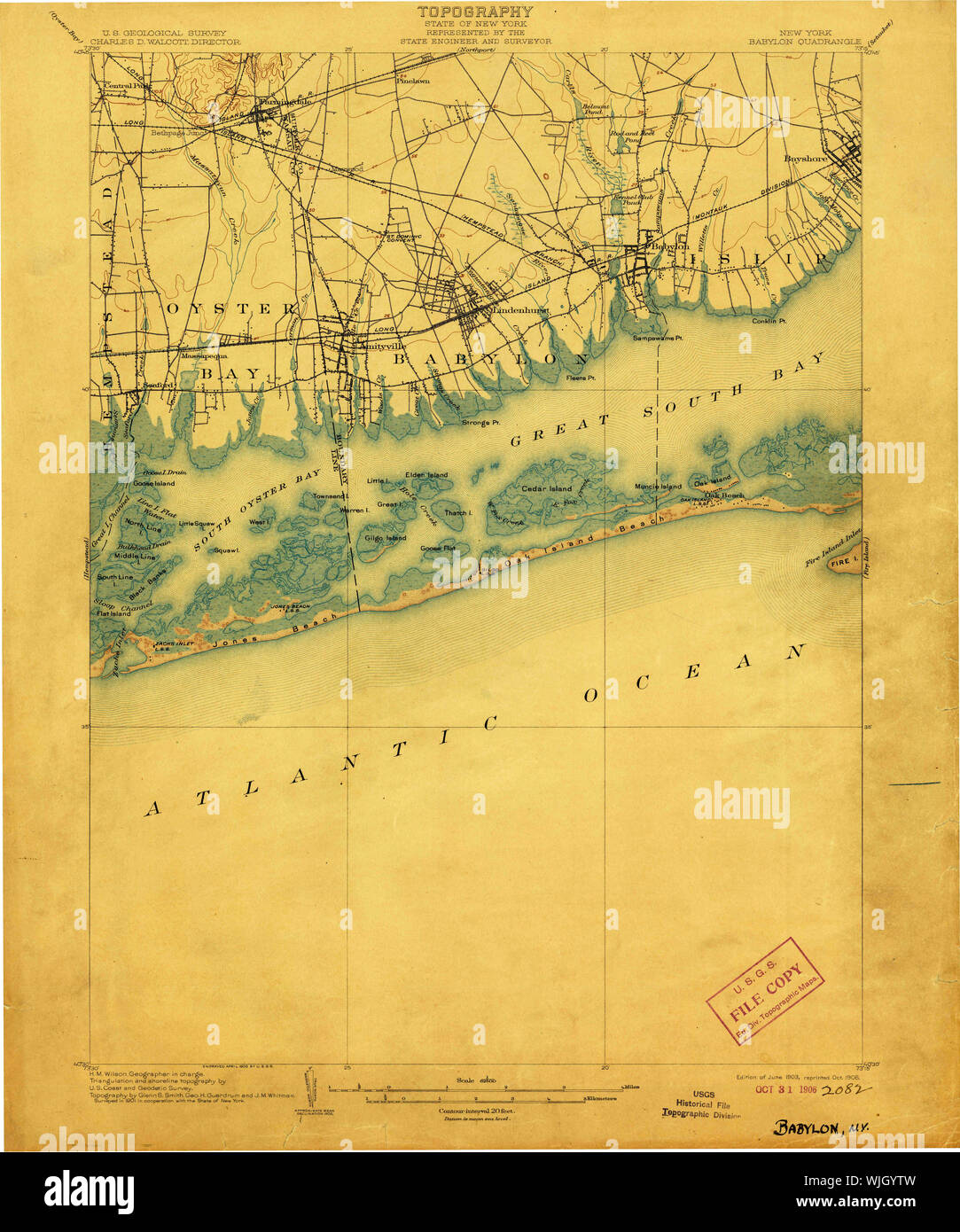 New York NY Babylon 139204 1903 62500 Restoration Stock Photo - Alamy