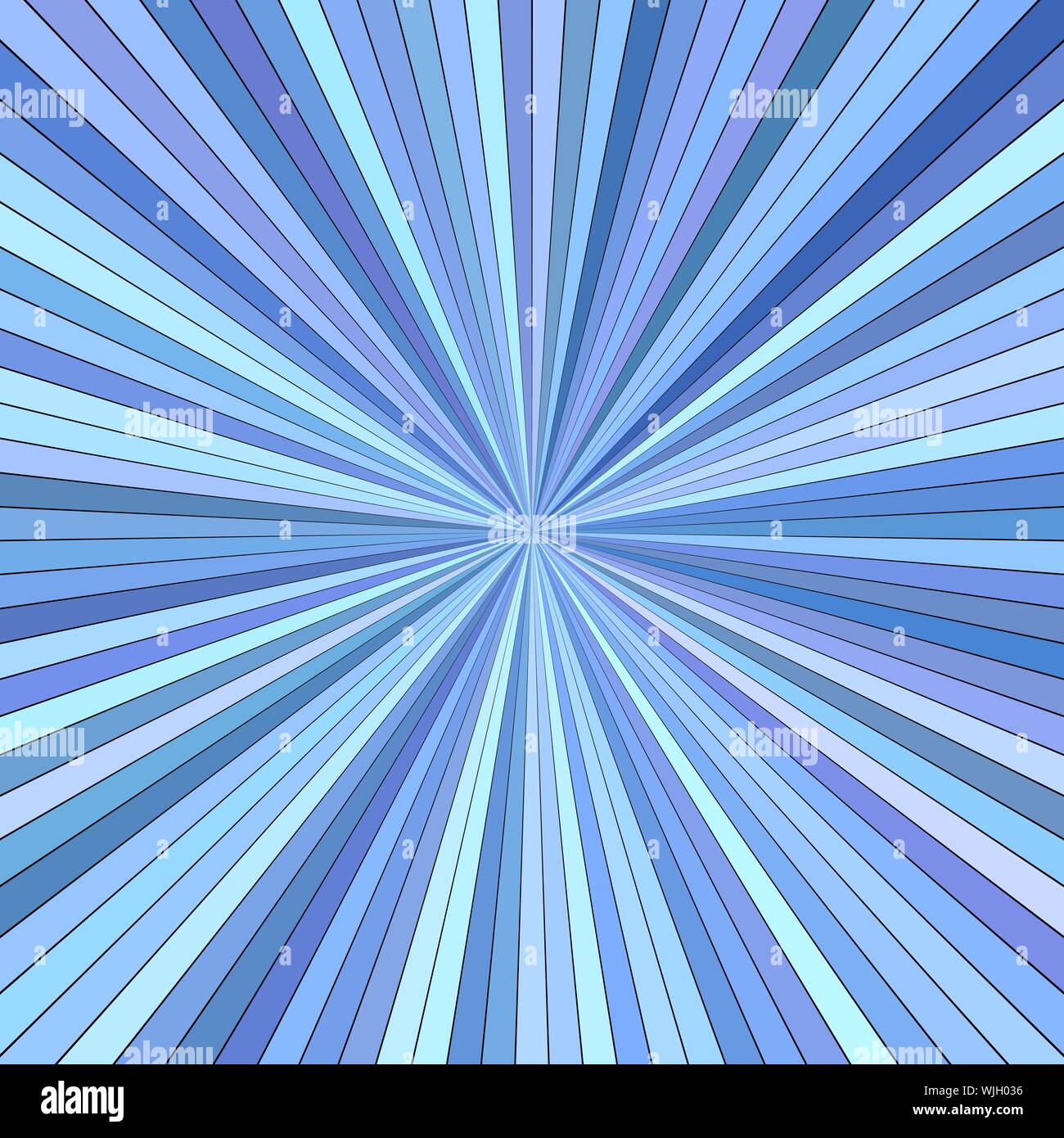 Blue abstract hypnotic striped star burst background design - vector ...