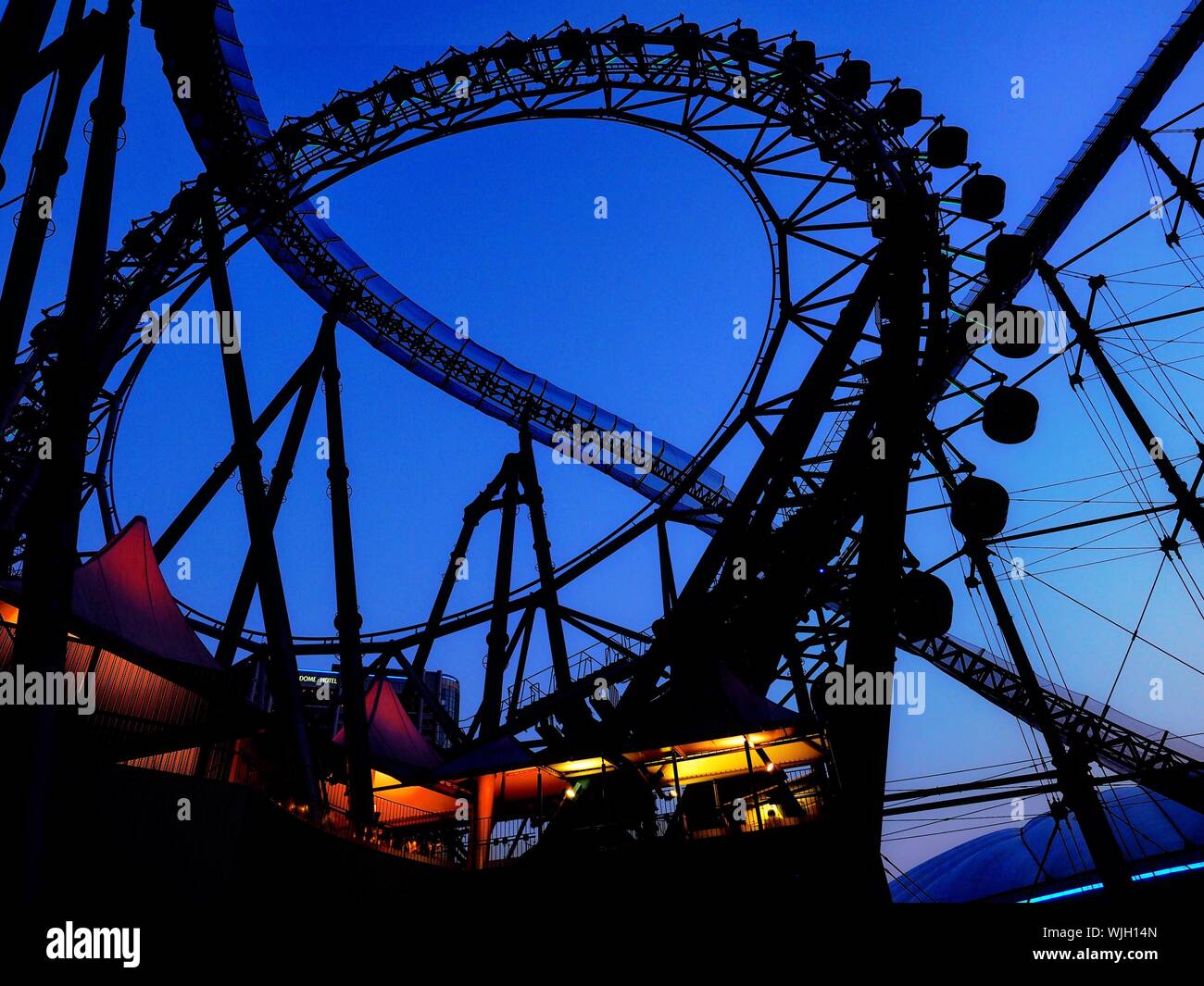 Blue roller coaster hi-res stock photography and images - Alamy