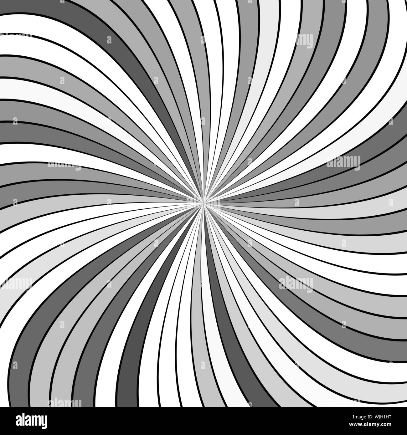 Grey psychedelic abstract striped spiral vortex background design ...