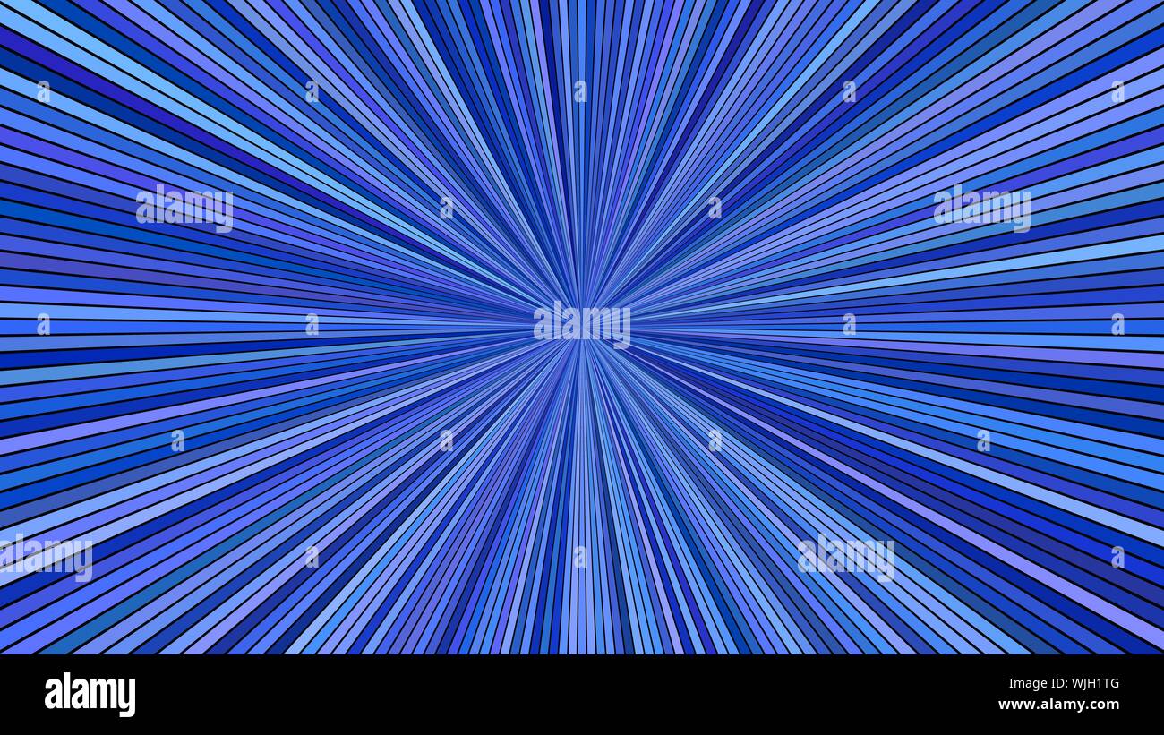 Blue abstract hypnotic ray burst stripe background - vector blast ...