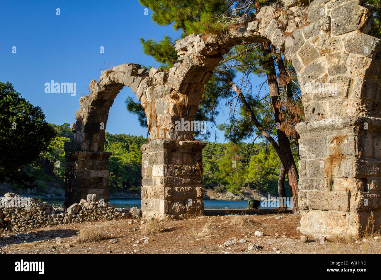 Ancient Side ruins in Turkey Old ruins Stock Photo - Alamy