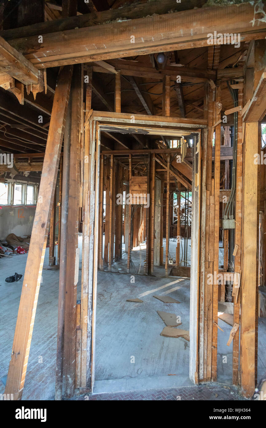 Detroit, Michigan - An abandoned and partially-deconstructed house ...