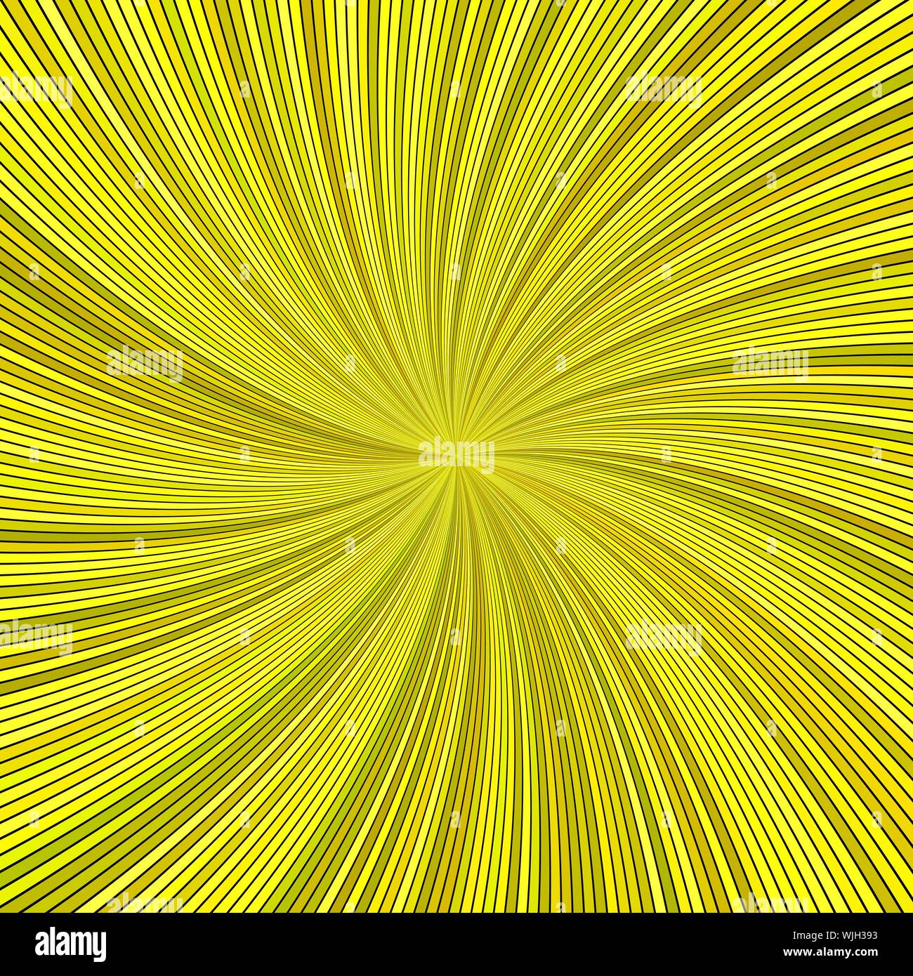 Yellow abstract psychedelic striped spiral vortex background design ...