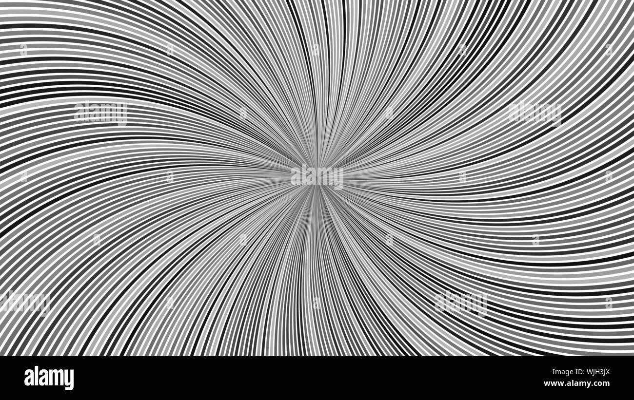 Grey abstract psychedelic striped vortex background design - vector ...