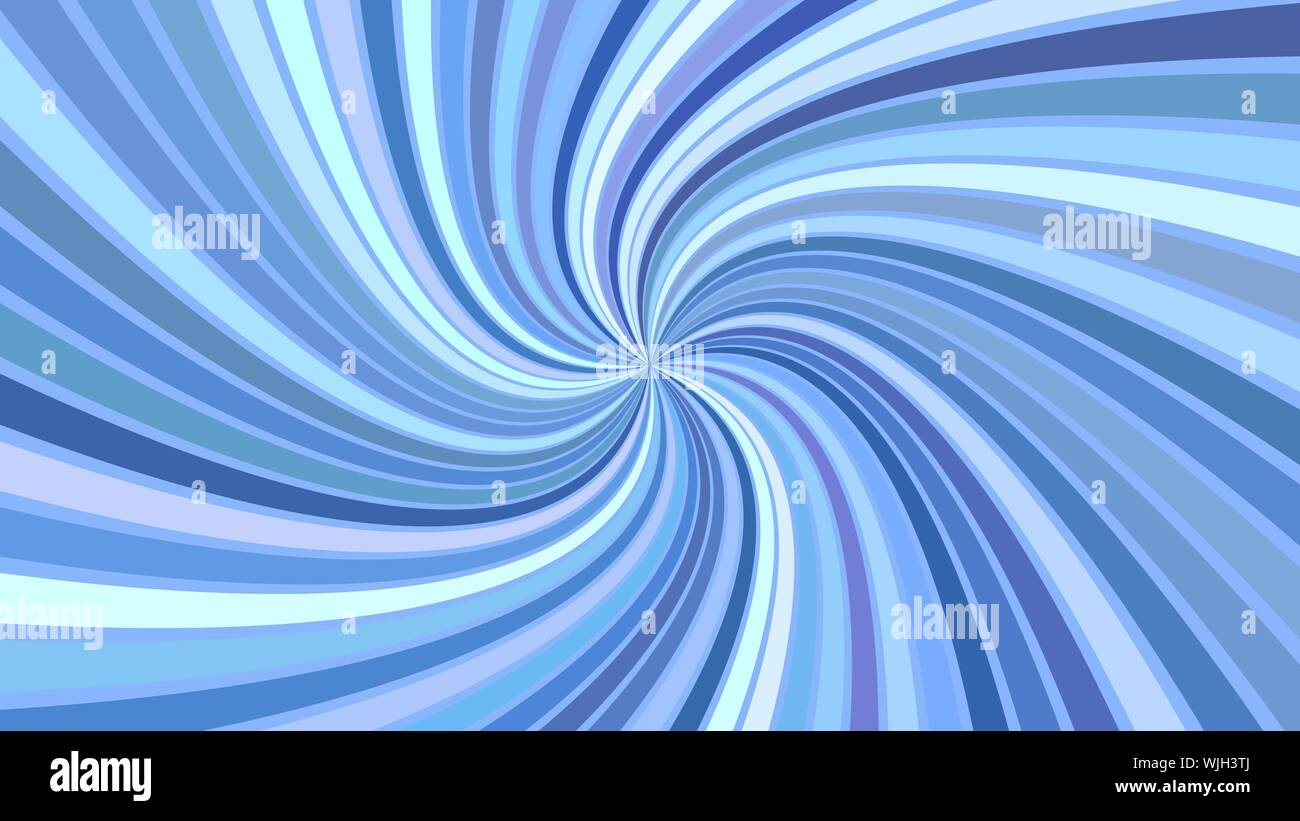 Blue hypnotic abstract spiral ray burst stripe background - vector ...