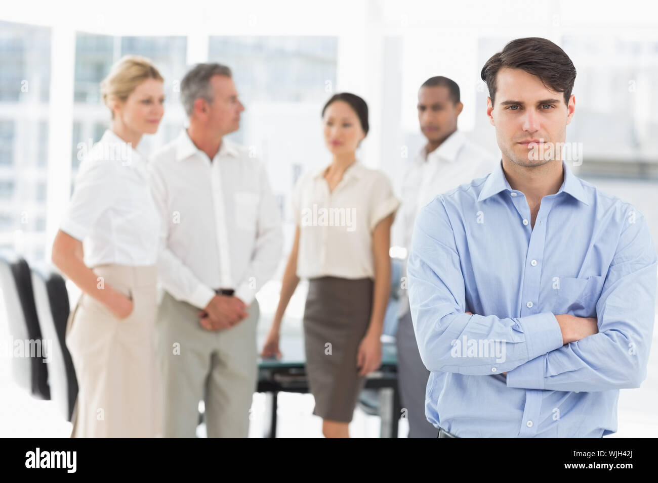 Stern woman boss hi-res stock photography and images - Alamy