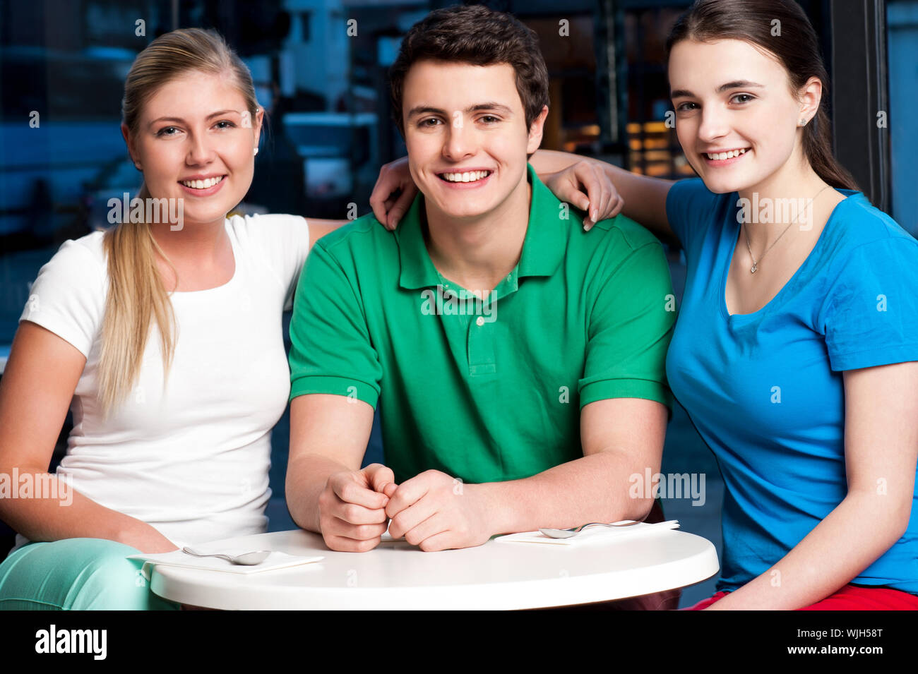 Young boy with his friends, posing together Stock Photo - Alamy