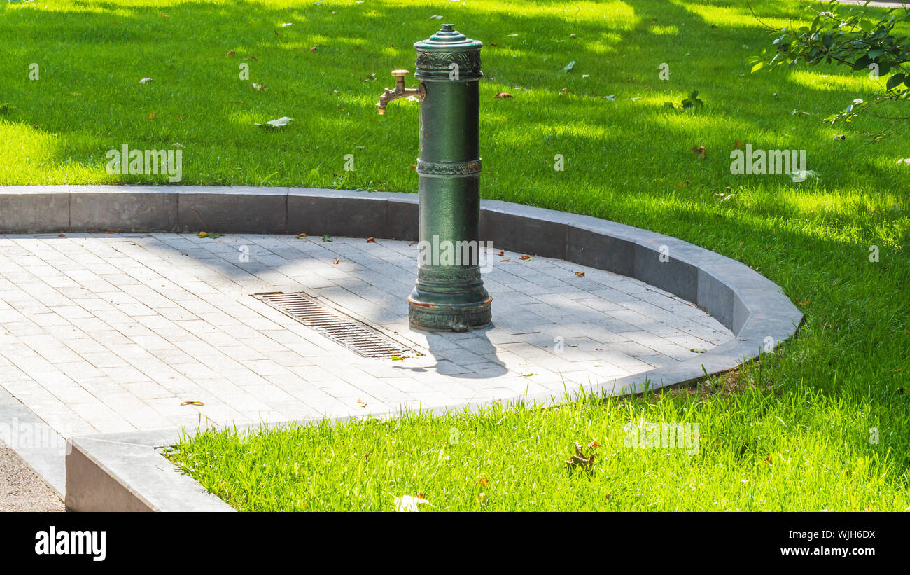 Old water free standpipe installed outdoors Stock Photo - Alamy