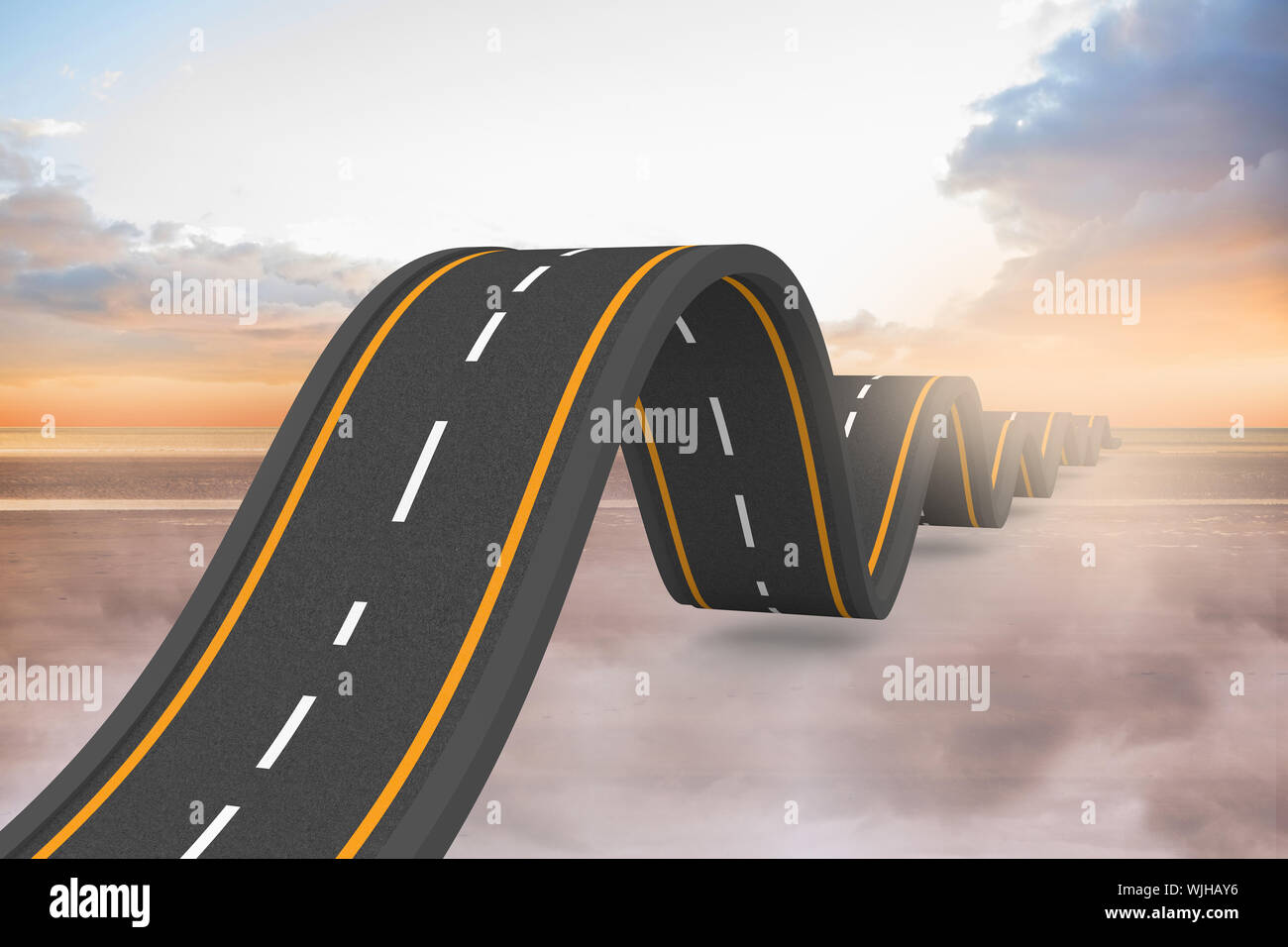 Bumpy road backdrop Stock Photo - Alamy