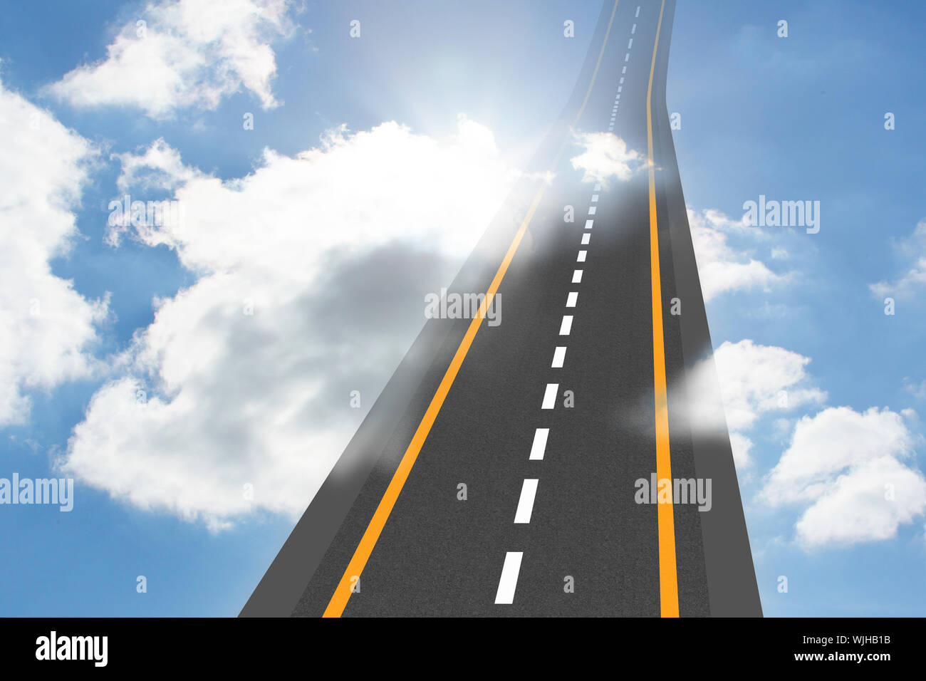 Highway in the sky Stock Photo - Alamy