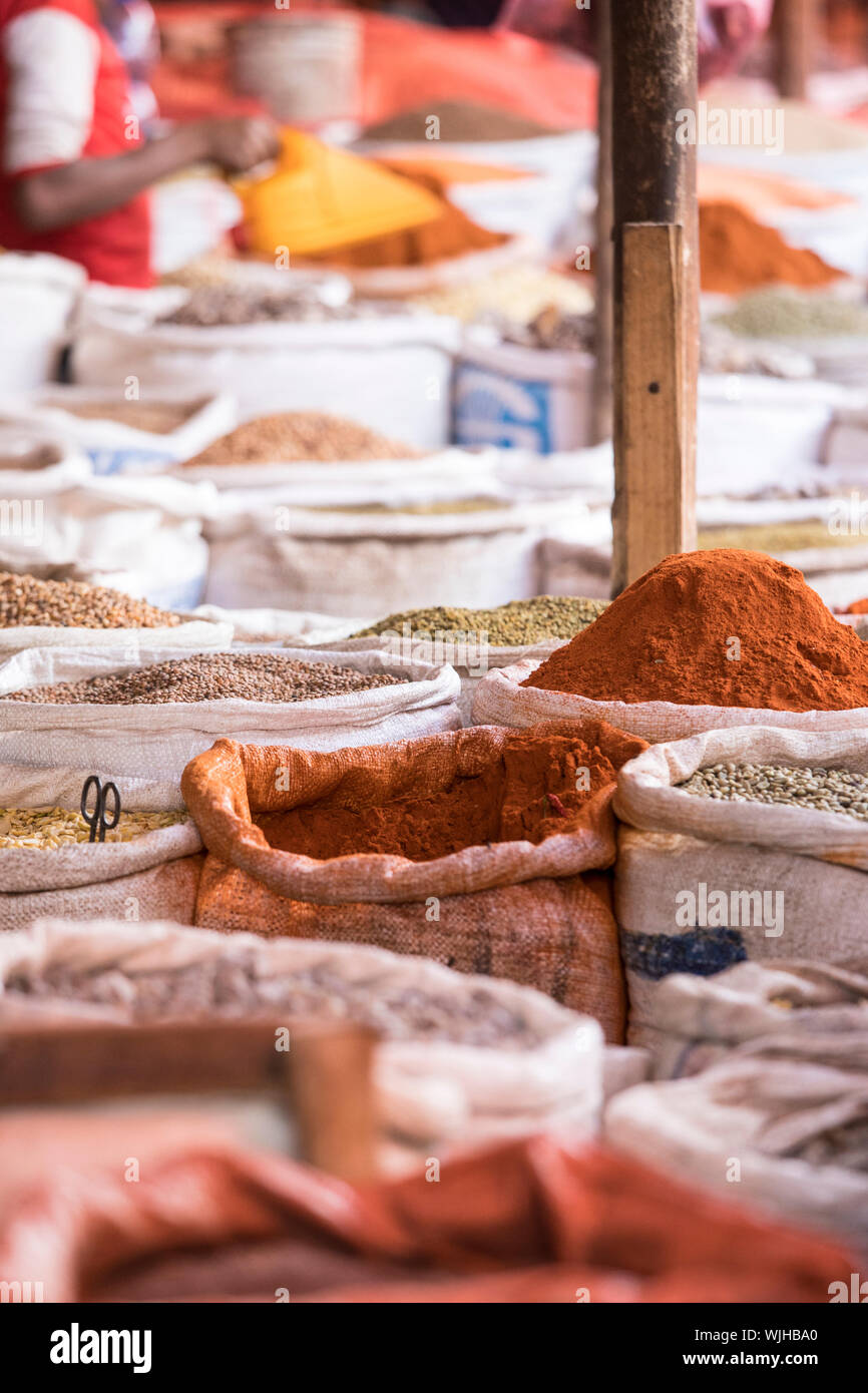 Spice market in Harar, Ethiopia Stock Photo - Alamy