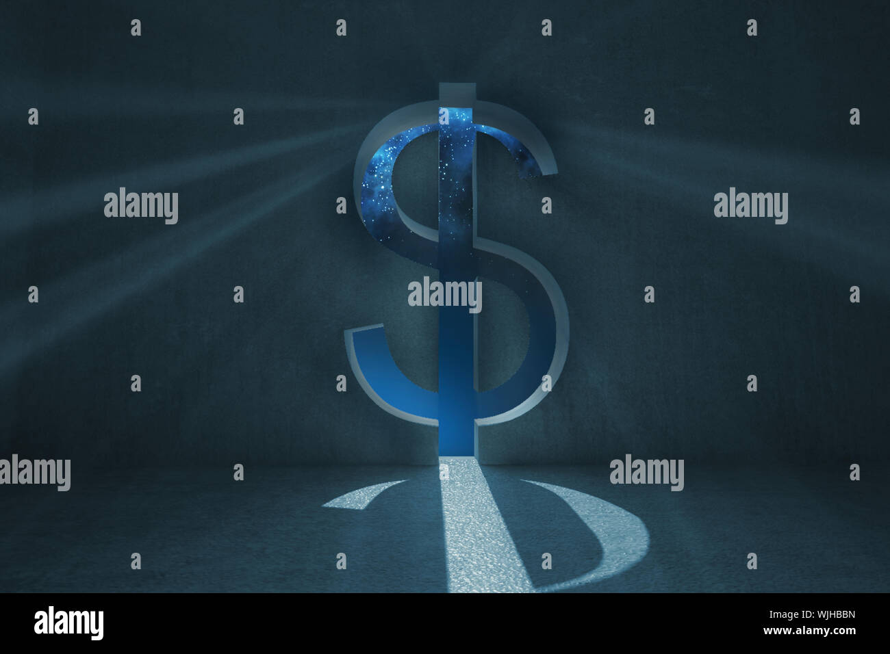 Dollar sign door Stock Photo - Alamy