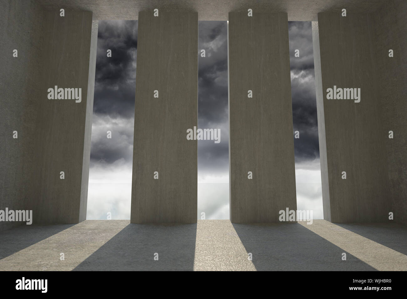 Light shining into dark room Stock Photo - Alamy