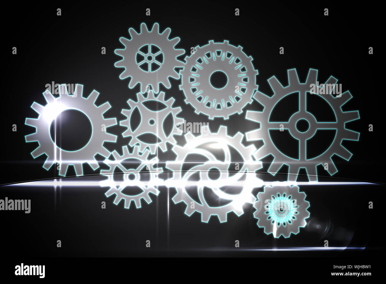 Cogs and wheels graphic Stock Photo - Alamy