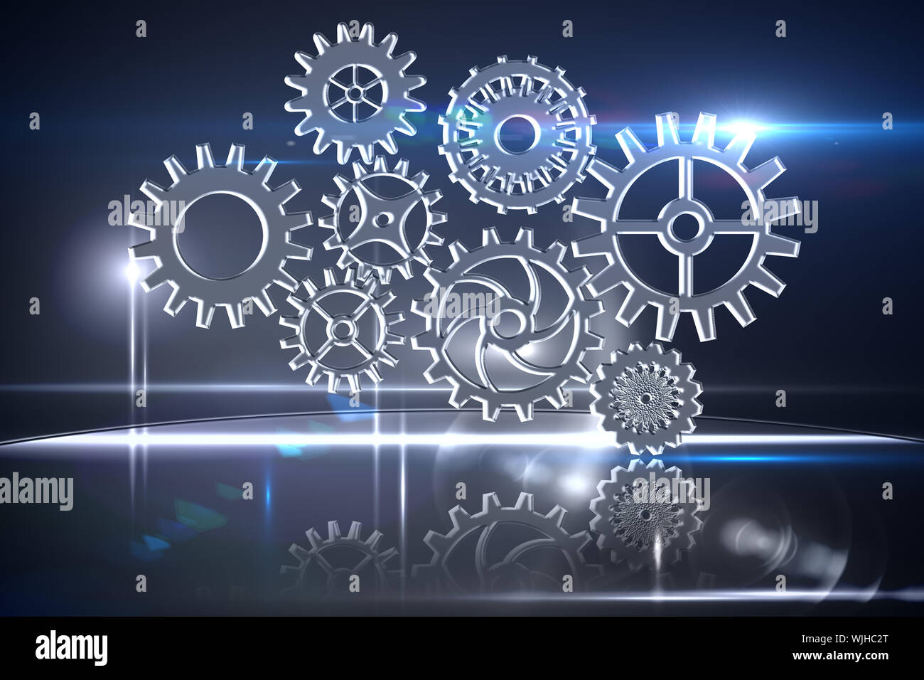 Cogs and wheels graphic Stock Photo - Alamy