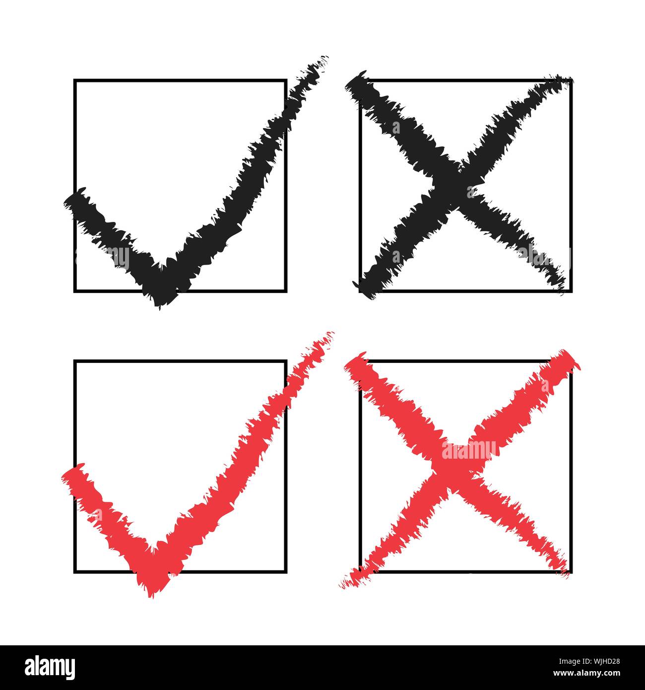 Check Mark Stickers Vector illustration eps10 Stock Vector Image & Art ...