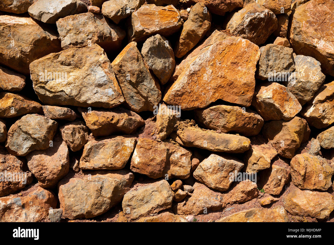 Masonry texture in Spain Mediterranean ancient wall construction Stock ...