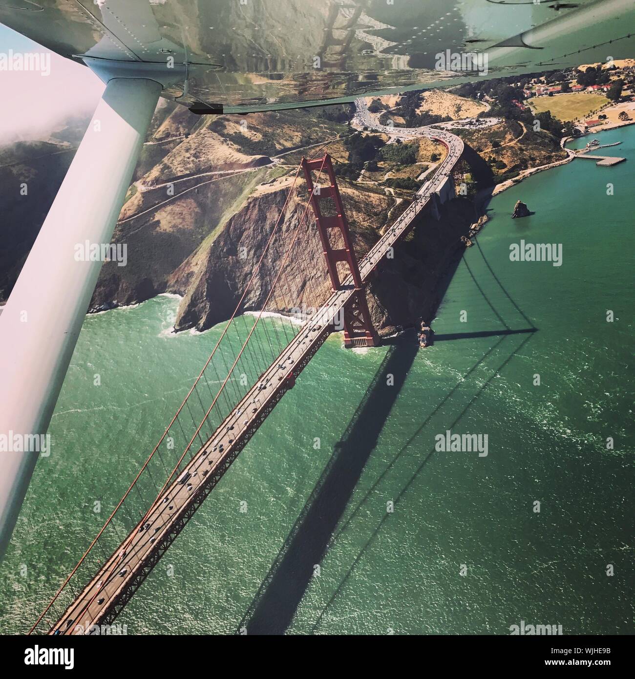 Aerial view golden gate bridge hi-res stock photography and images - Alamy